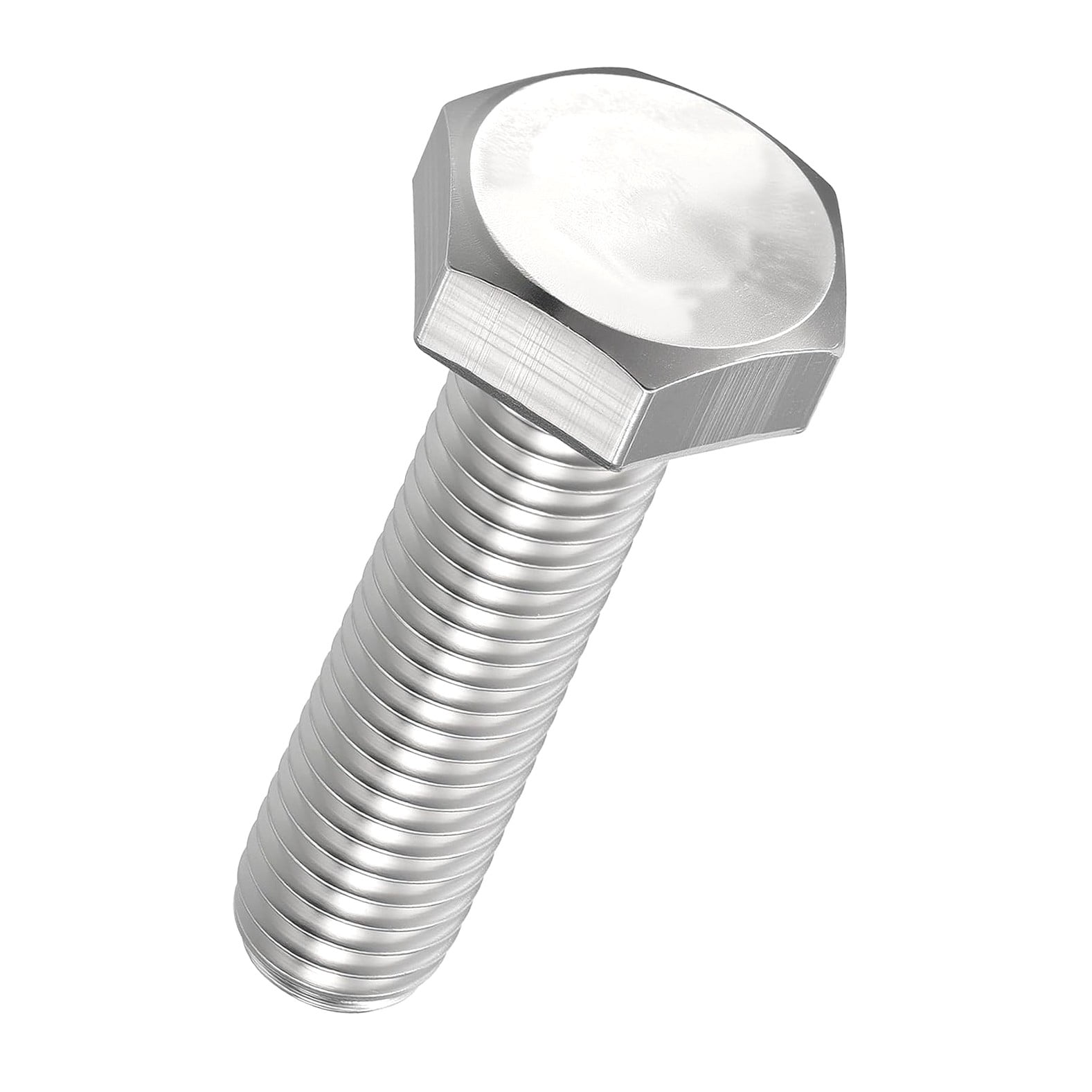 SKYSONIC 10 Pieces Hex Screws Bolts - [M10-1.5x40] 304 Steel Grade A2 ...