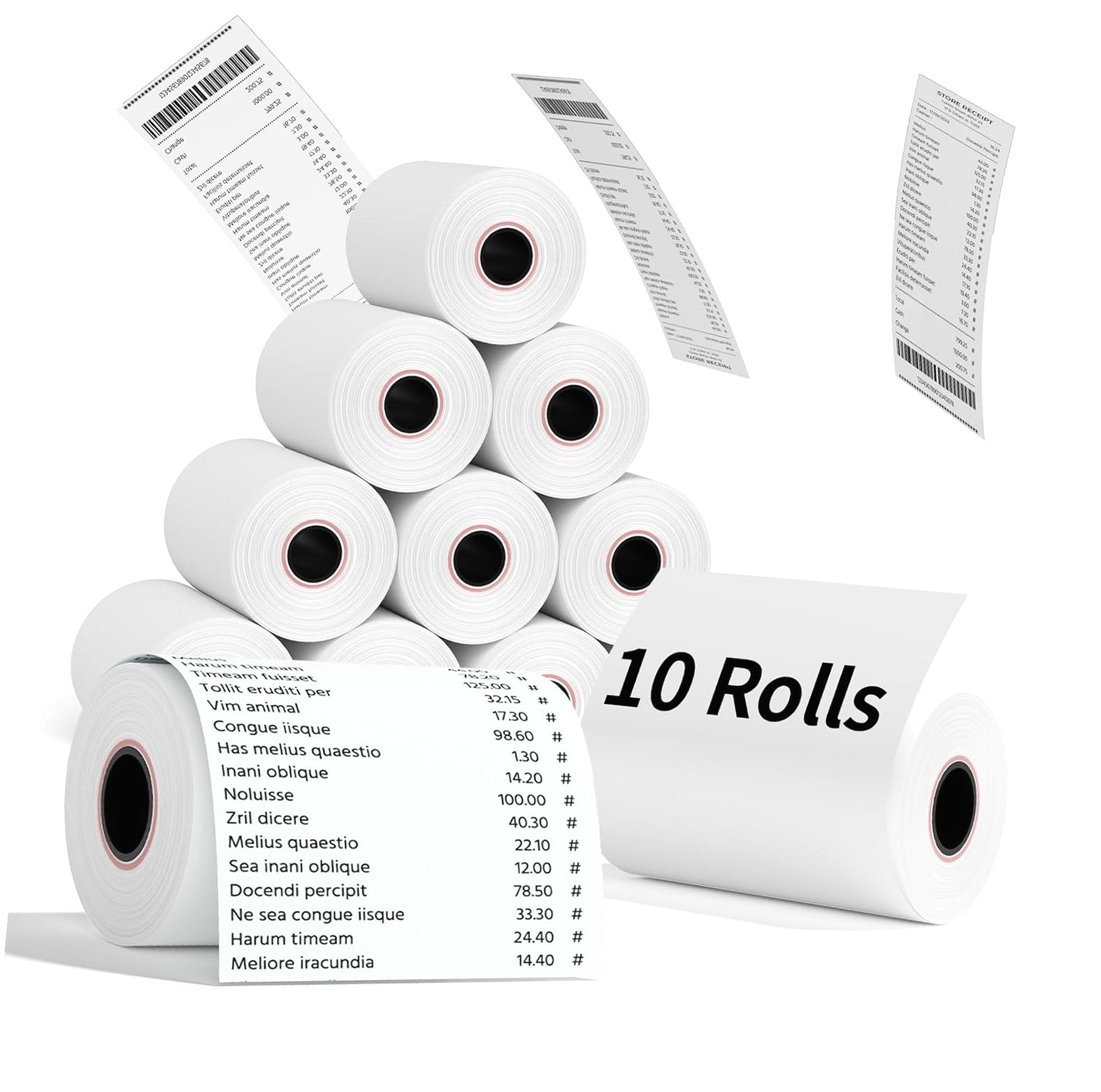 SKYSONIC (10 Rolls) 2 1/4" 85' Thermal Receipt Paper Roll, Cash ...