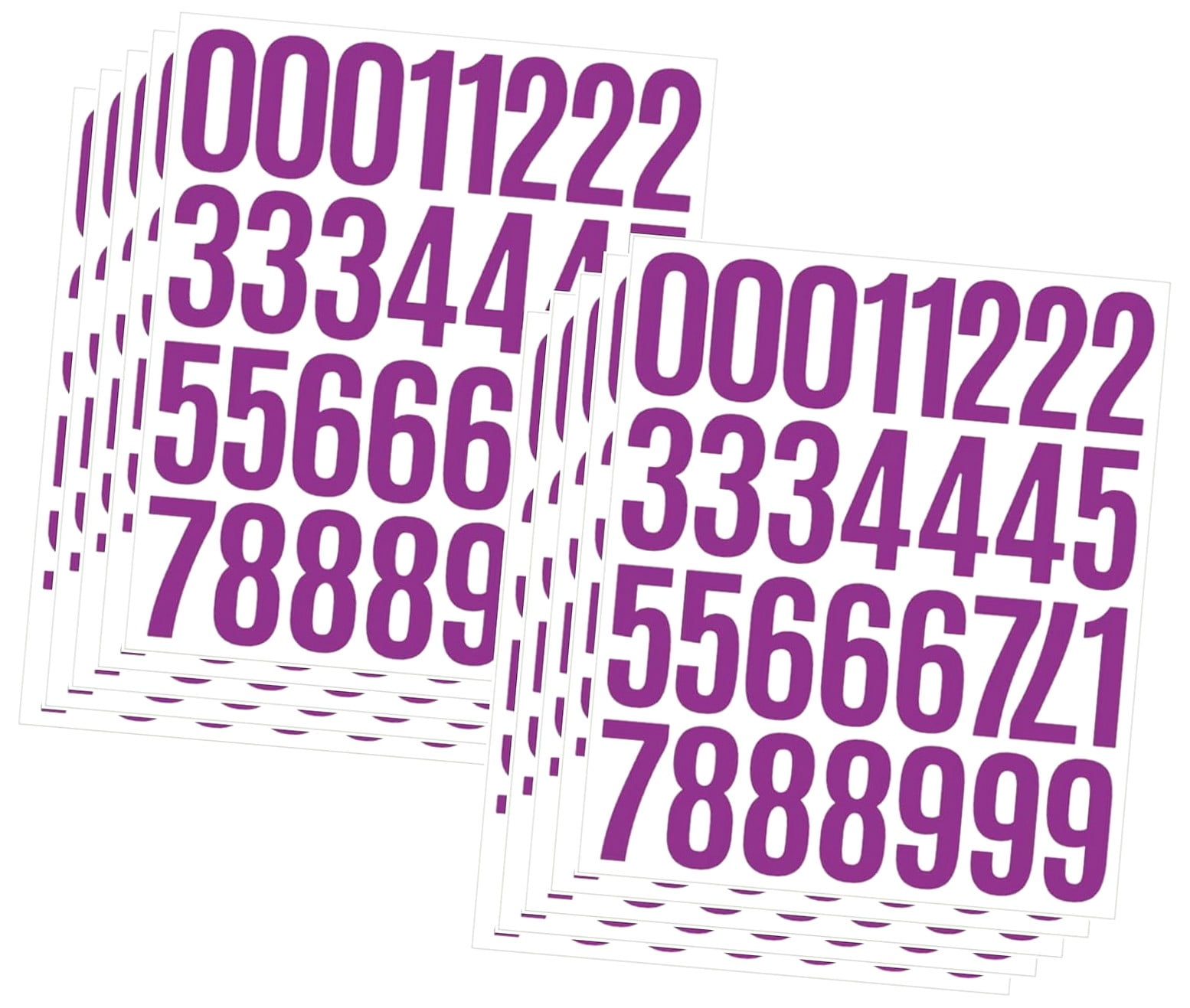 SKYSONIC 10 Vinyl Mailbox Number Stickers Self-Adhesive Address Labels ...