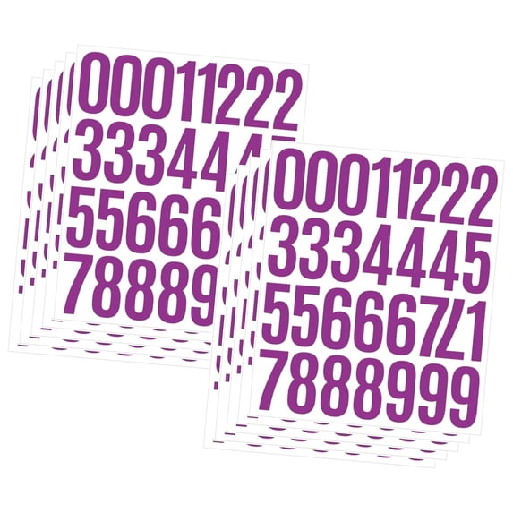 SKYSONIC 10 Vinyl Mailbox Number Stickers Self-Adhesive Address Labels ...