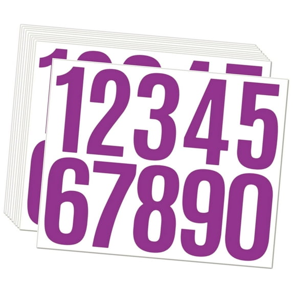 SKYSONIC 10 Vinyl Mailbox Number Stickers Self-Adhesive Address Labels ...