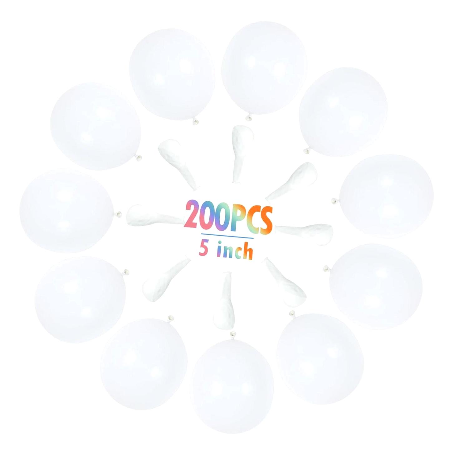 SKYSONIC 100 Count 5 Inch Multicolored Balloons, Assorted Pastel Mini ...