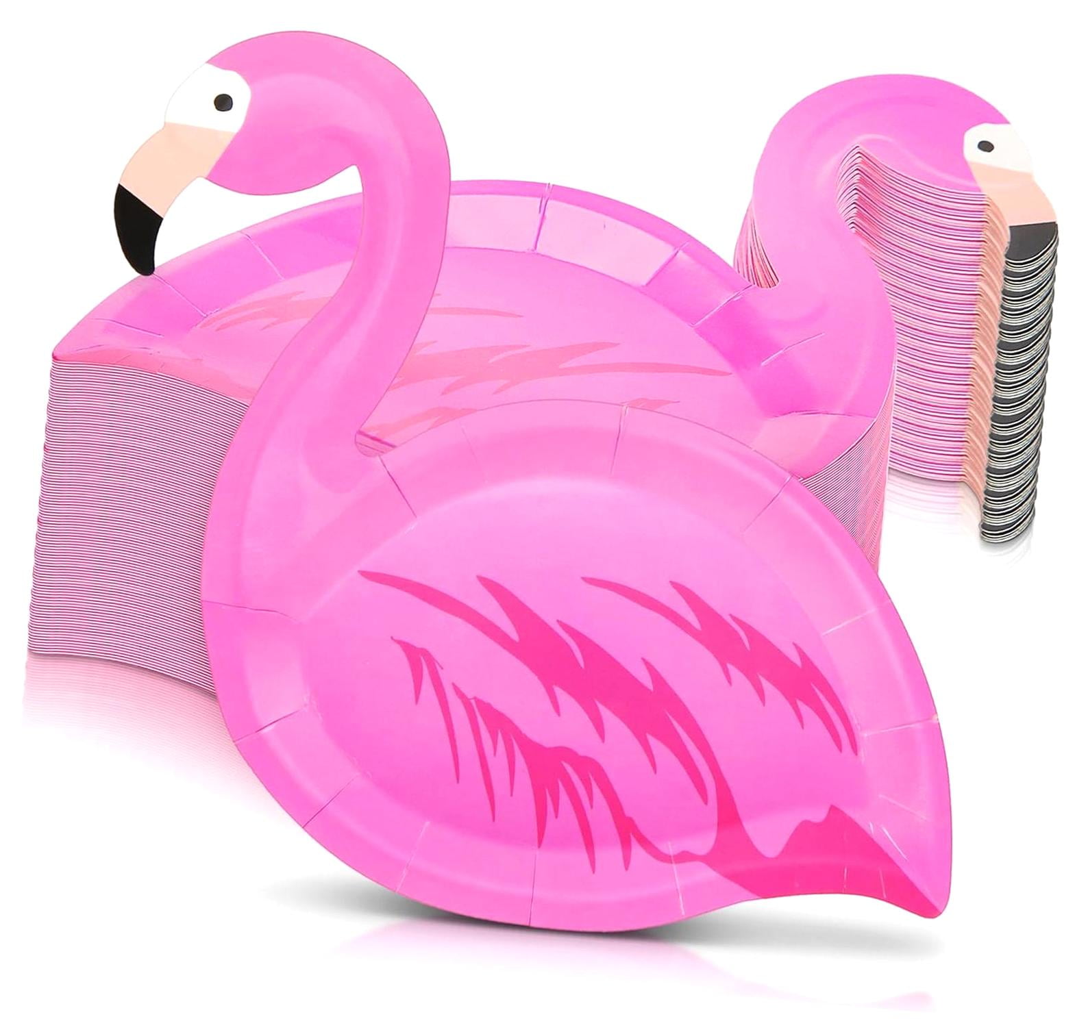 SKYSONIC 100 Pcs 9 Inch Plates Hawaiian Themed Paper Plates Party ...