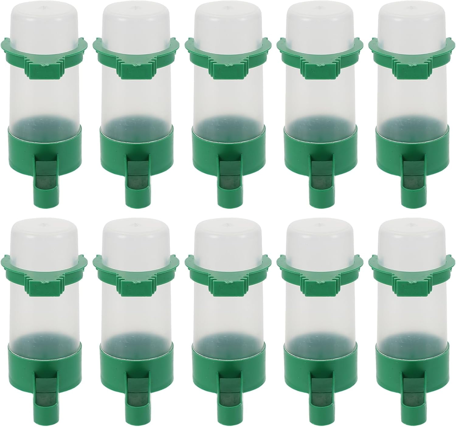 SKYSONIC 10pcs Bird Waterer Glass Bird Drinking Chicken Waterer Pigeon ...