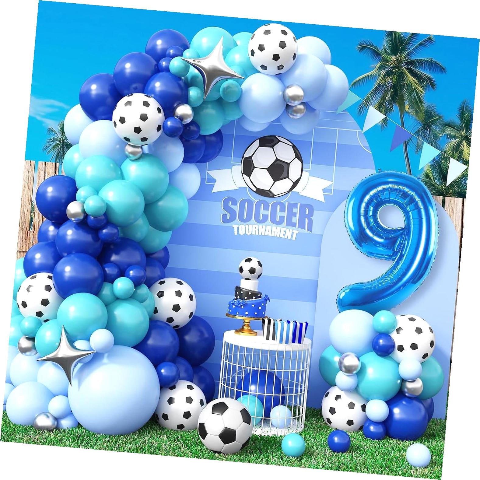 SKYSONIC 10th Birthday Soccer Party Decoration for Boys, 10th Soccer ...