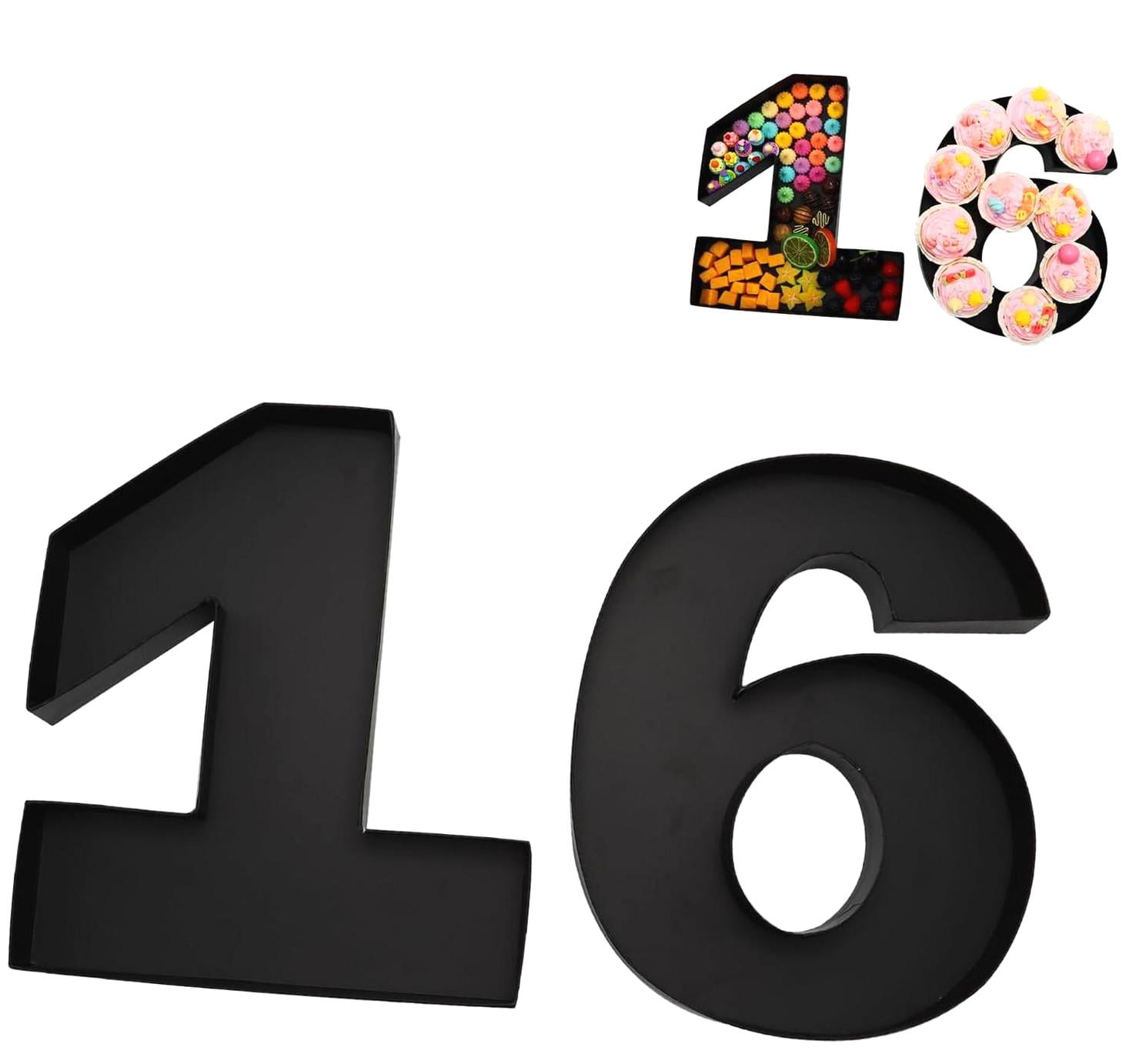 SKYSONIC 12-Inch Cardboard Number Fillable Tray Box for Charcuterie ...