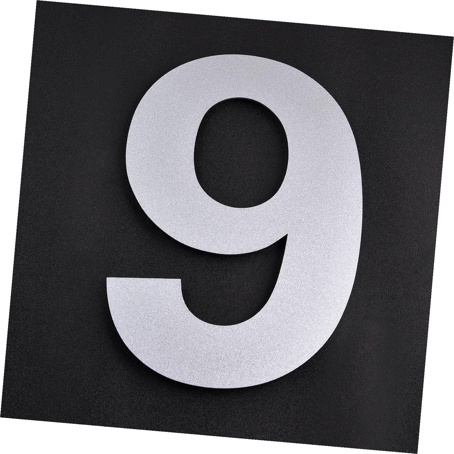 SKYSONIC 12 Inch House Numbers in Silver Steel, Address Numerals/Number ...