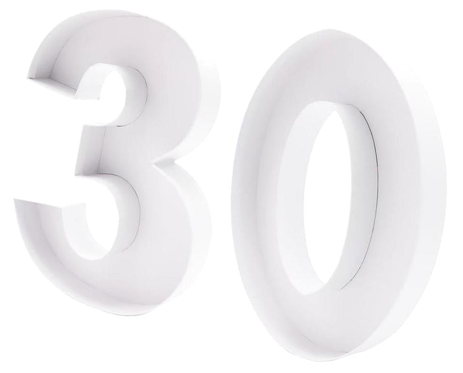 SKYSONIC 12-inch Cardboard Number Fillable Food Tray Box for ...