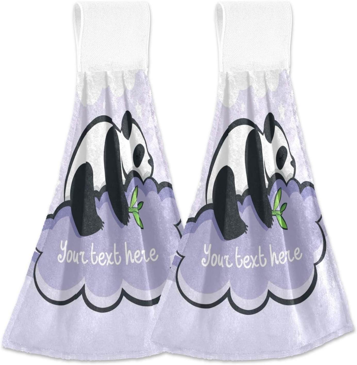 SKYSONIC 12"x17" Hanging Kitchen Hand Towels Dishcloths Sets with Loop ...