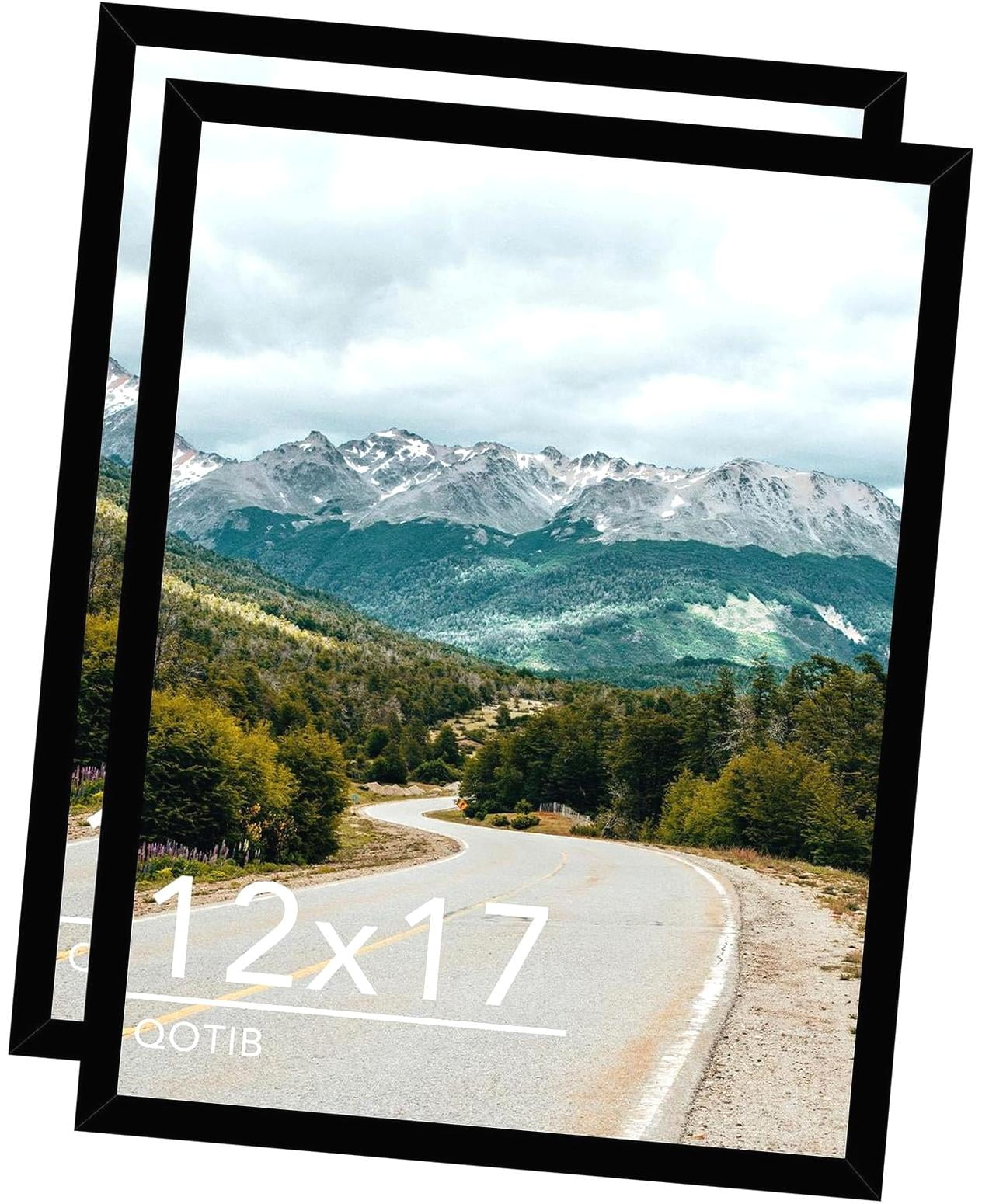 SKYSONIC 12x17 Wall Hanging Picture Frame, Wooden 12 x 17 Photo Frame ...