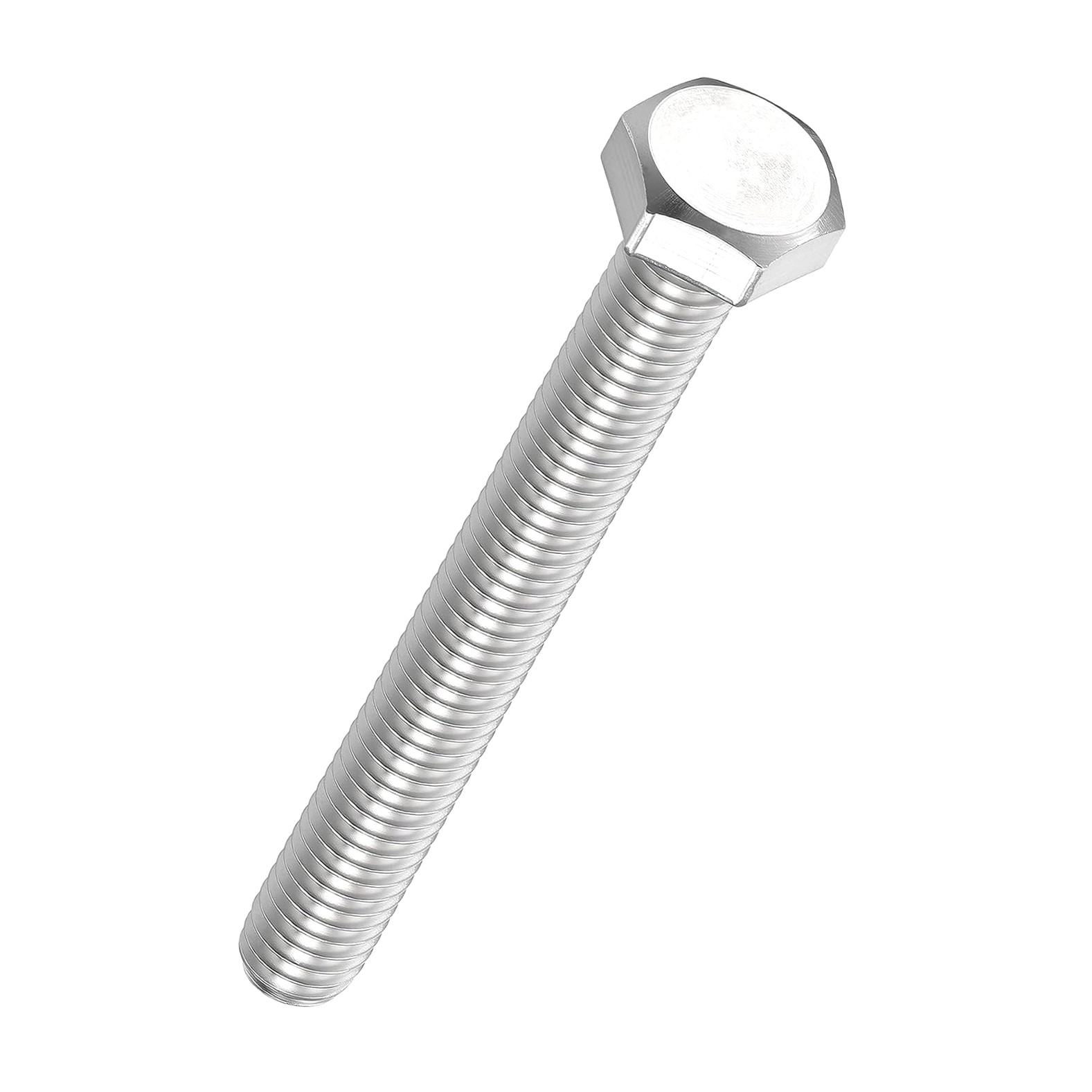 SKYSONIC 14 Pieces Hex Screws Bolts - [M6-1x50] 304 Steel Grade A2-70 ...