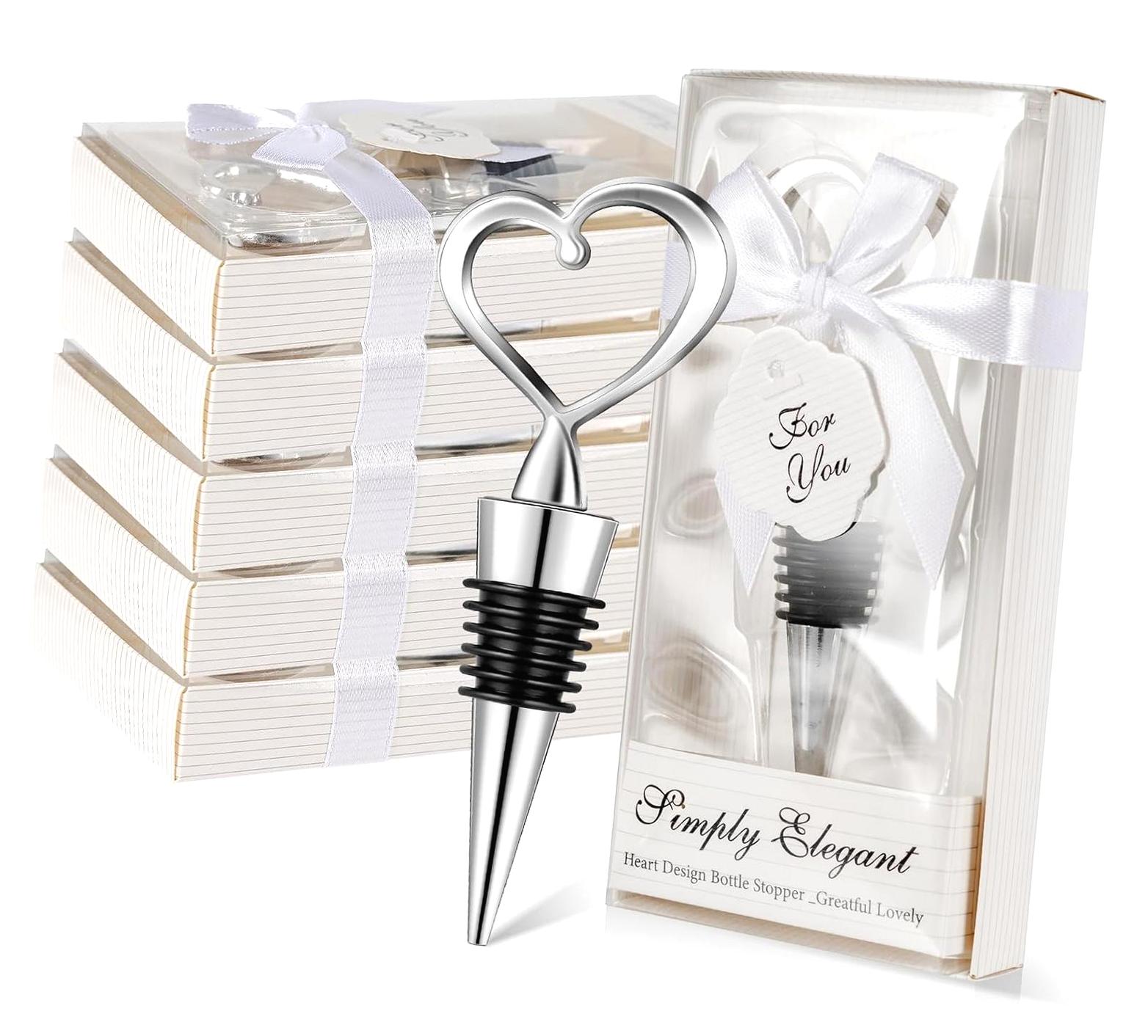 SKYSONIC 15-Piece Heart Stoppers for Wedding and Bridal Shower Favors ...