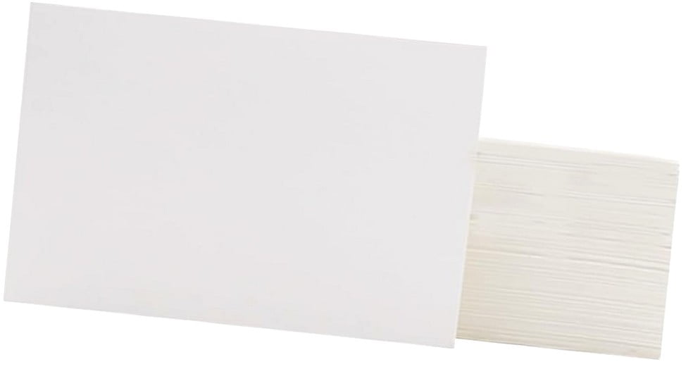 SKYSONIC 150 Pack White Blank Index , 3x4.7 White Blank Cardstock Paper ...
