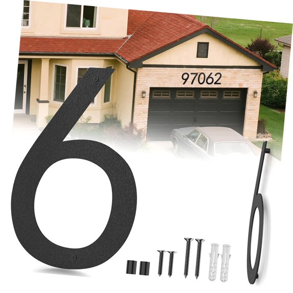 SKYSONIC 16-Inch Large House Numbers, Matte Metal Address Numbers with ...