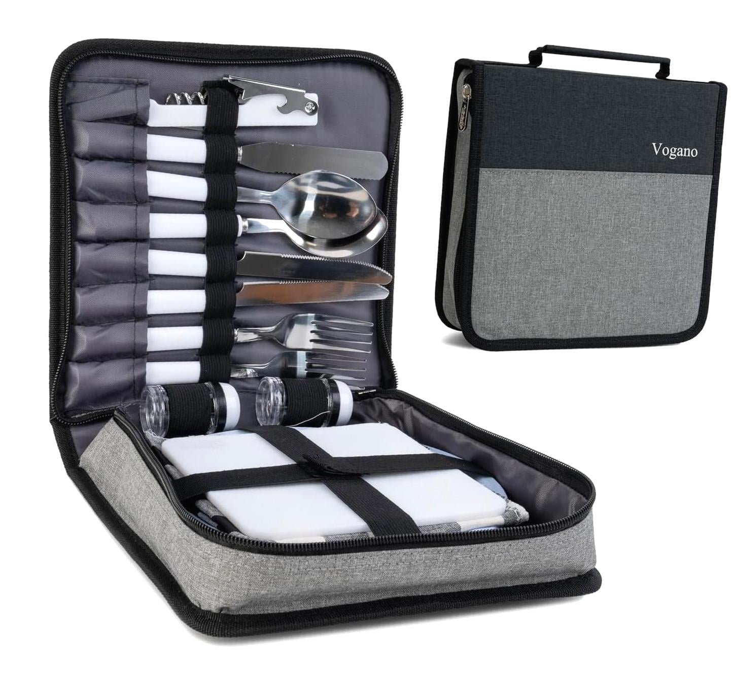 SKYSONIC 16-Piece Portable Picnic Set for Two, Complete with Camping ...