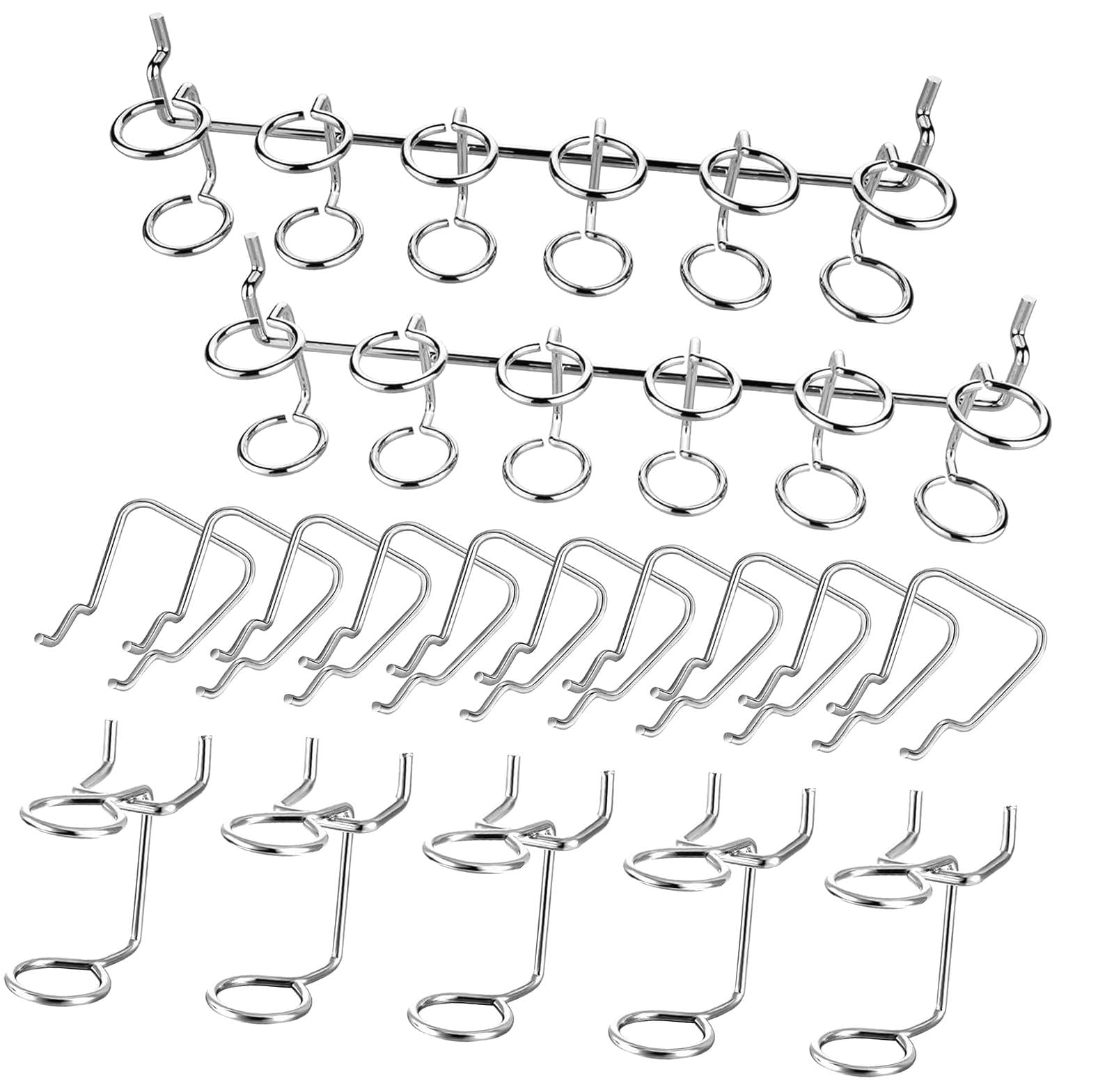 SKYSONIC 17-Piece Stainless Steel Pegboard Screwdriver Pliers Holders ...