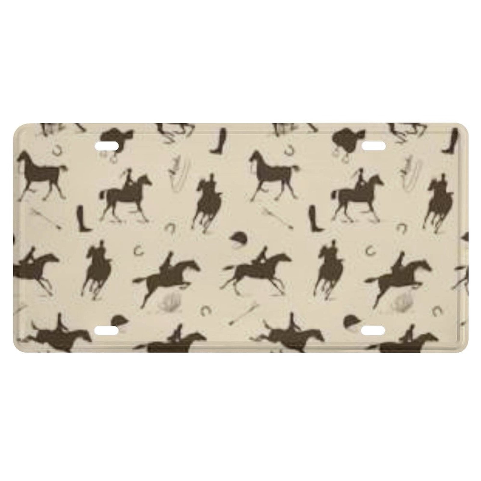 SKYSONIC 1PCS License Plate Covers, Style Equestrian Horse Riding ...