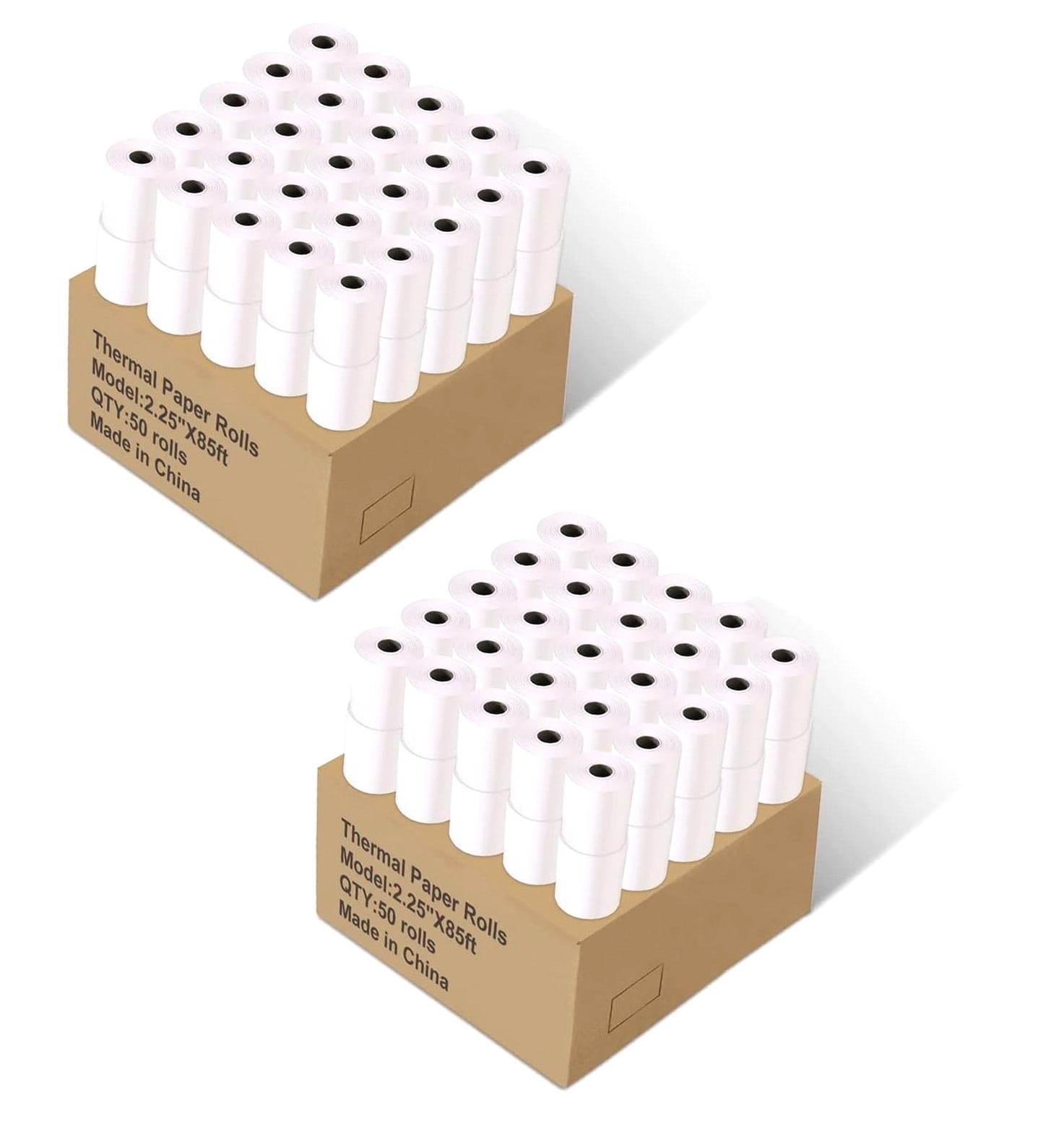 SKYSONIC 2 1/4" 85' Thermal Paper Receipt Rolls, POS/Cash Register ...