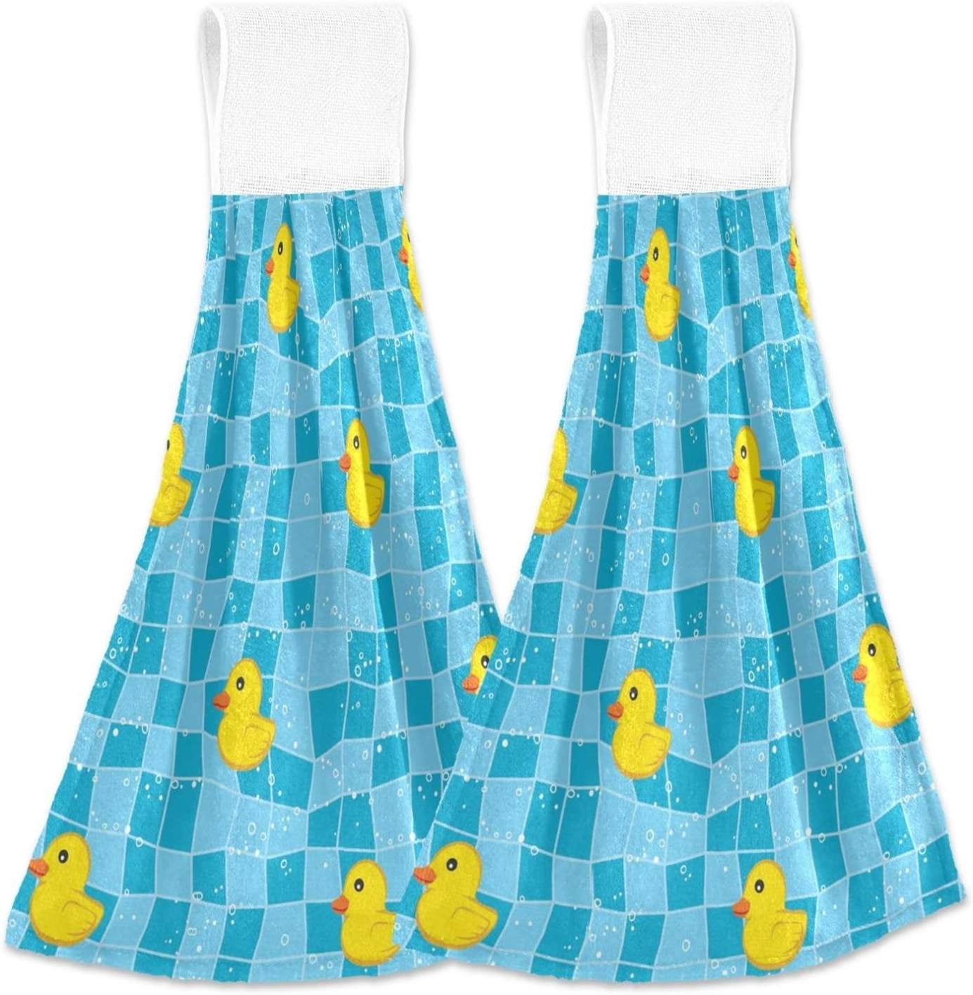 SKYSONIC 2 PCS 12"x17" Hand Towels for Kitchen Ducky in The Bathroom ...