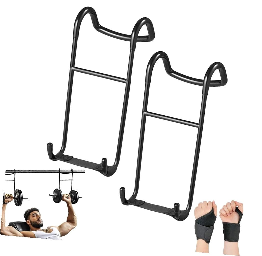 SKYSONIC 2-Pack Dumbbell Spotter, 220 lbs Load Rack Attachments Hangers ...