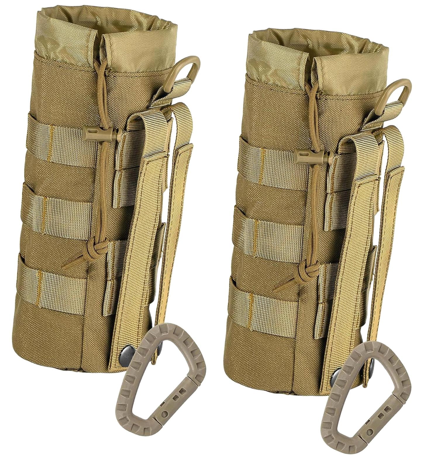 SKYSONIC 2 Pack Water Bottle Holder Pouch, Drawstring Top Closure ...