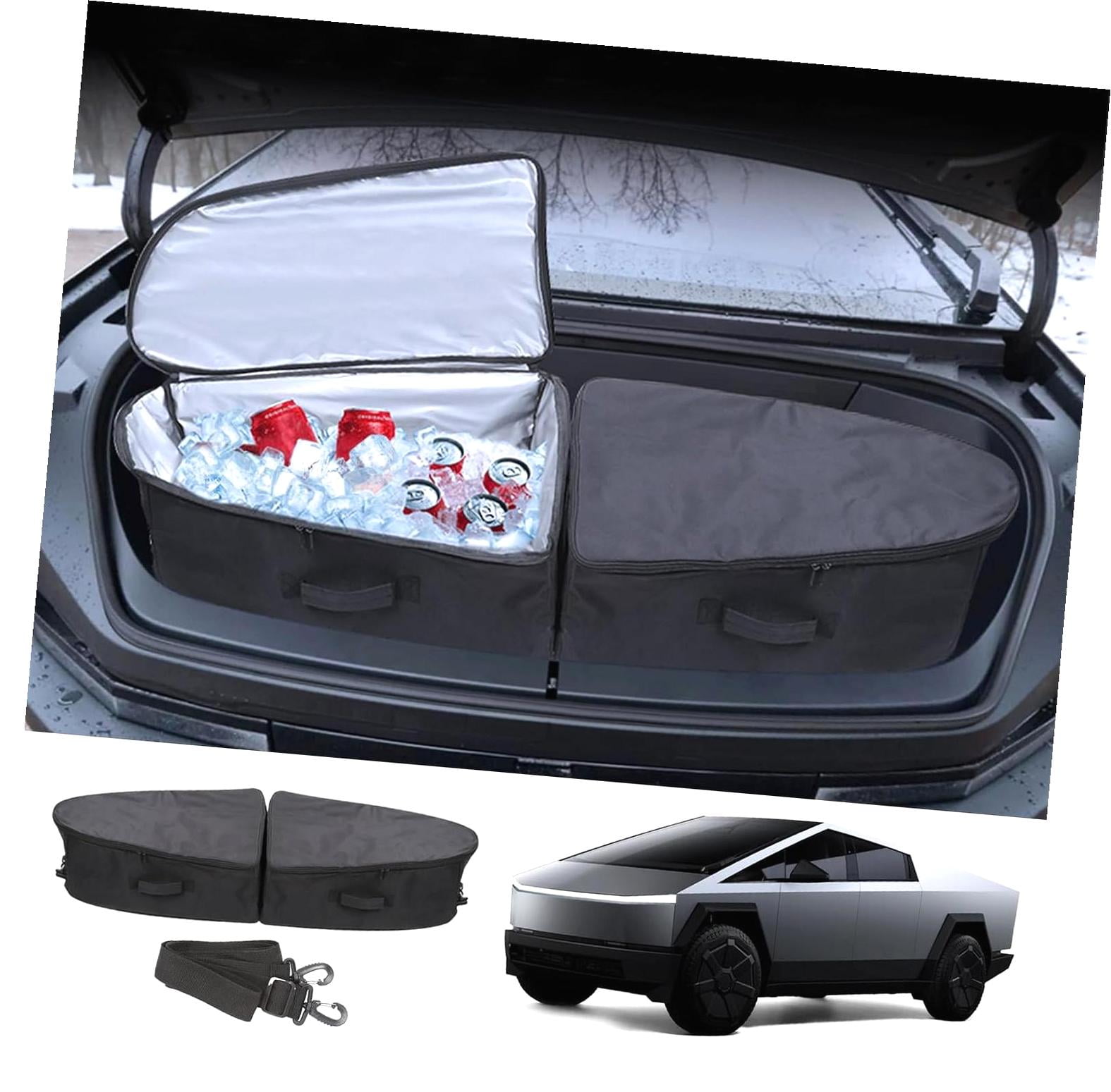 SKYSONIC 2-Piece Front Trunk Organizer for Cybertruck, Frunk Storage ...