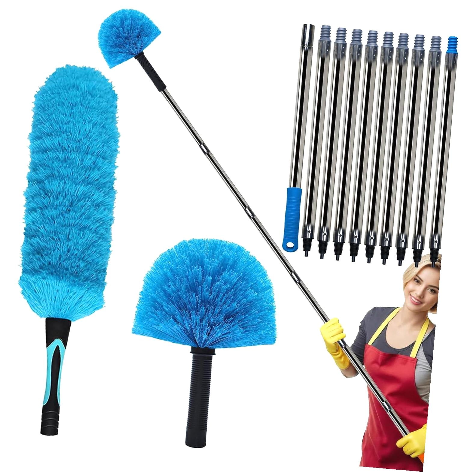 SKYSONIC 20+ Feet High Reach Duster Kit with 3-12 ft Extension Pole ...