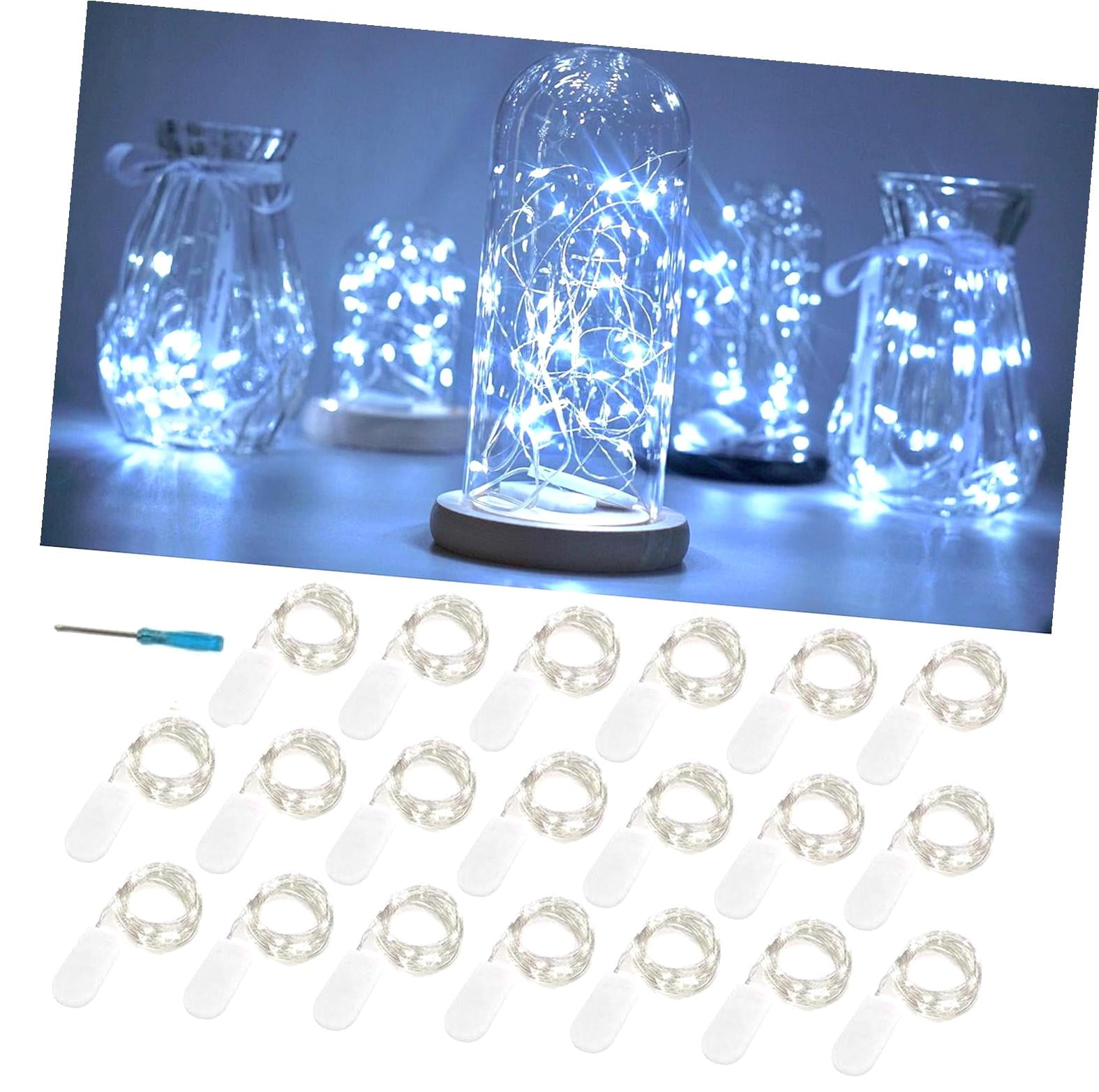 SKYSONIC 20 Packs Fairy String Lights, 6.6FT 20 LEDs Battery-Powered ...