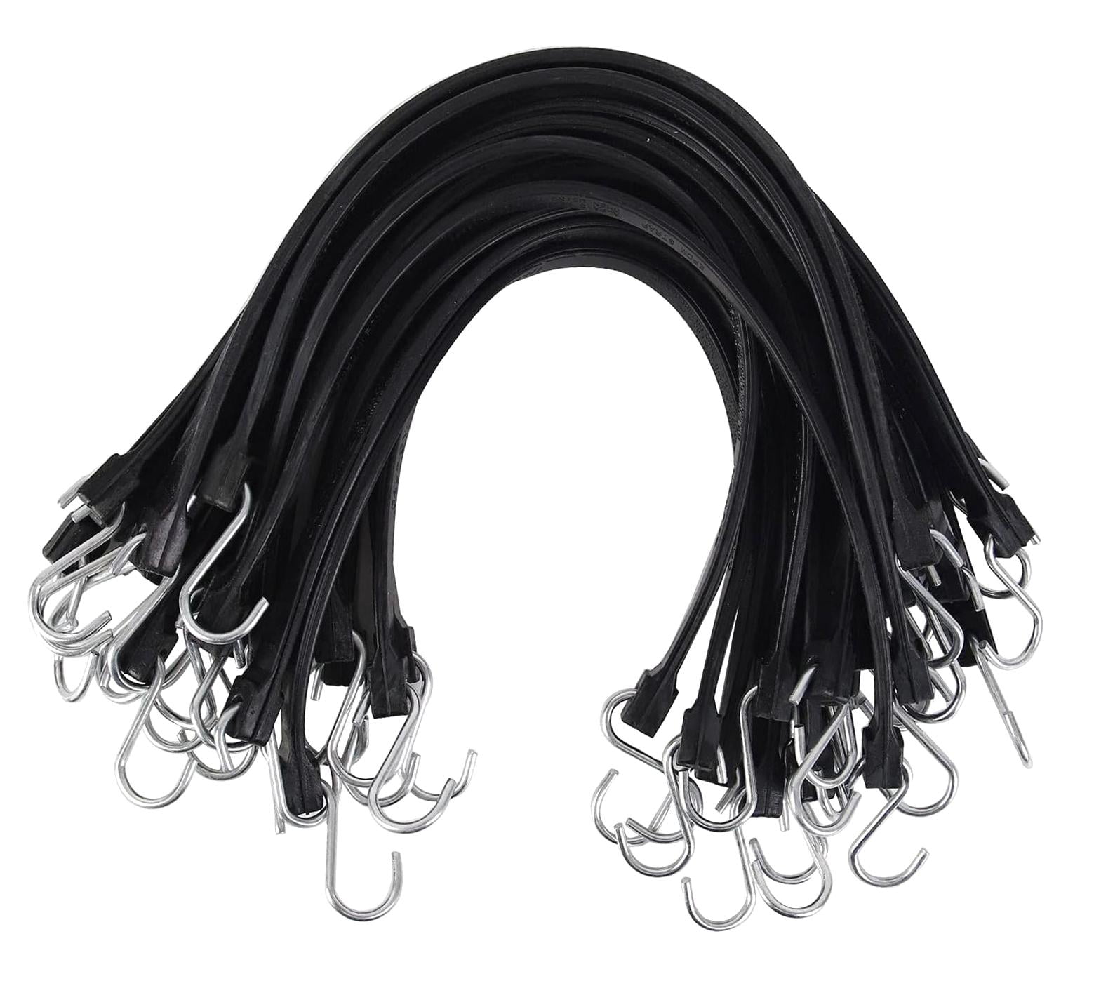 SKYSONIC 20-Piece 21-Inch Adjustable Rubber Tarp Straps, EPDM Bungee ...