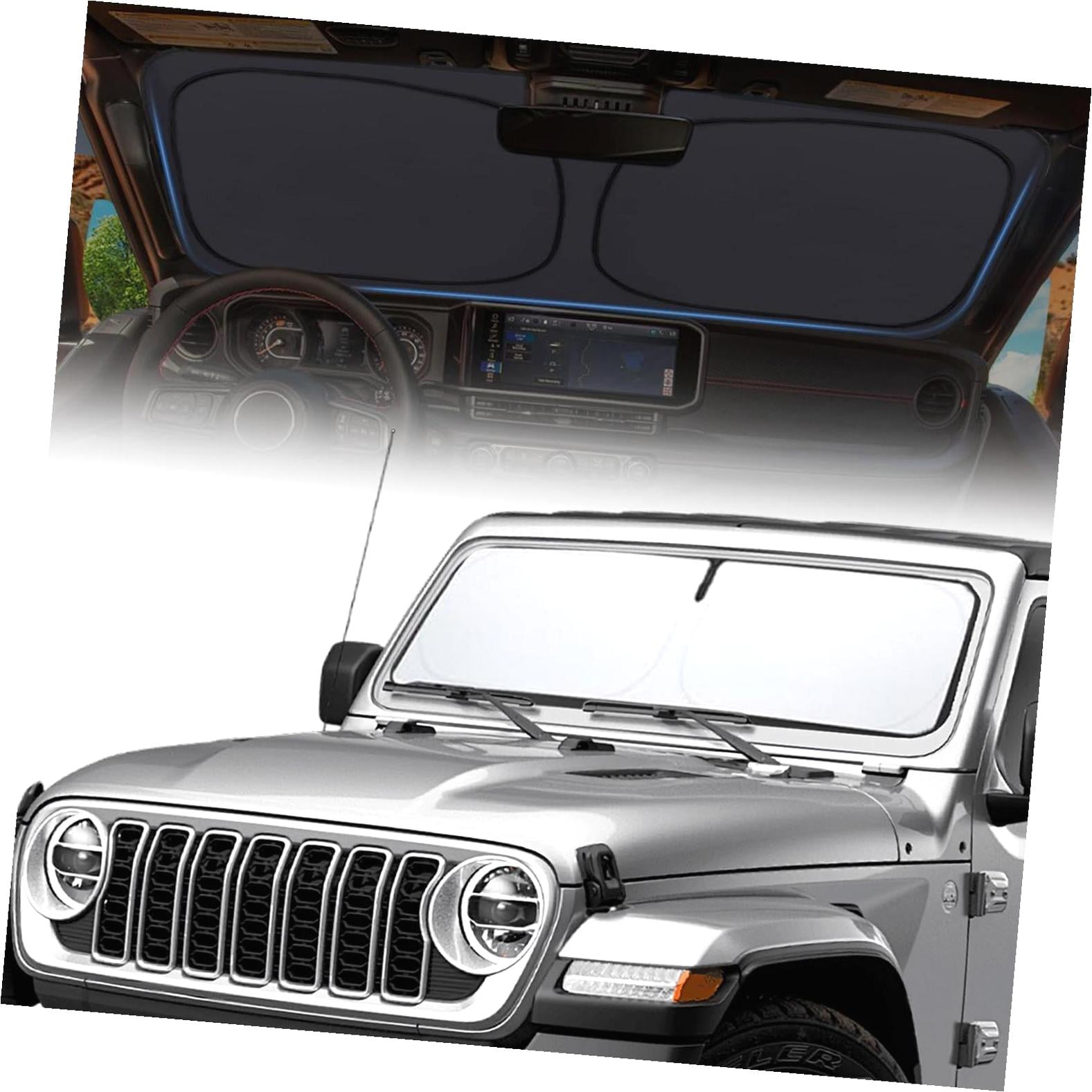 SKYSONIC 2025 Enhanced Thickened Windshield Sun Shade, Collapsible ...