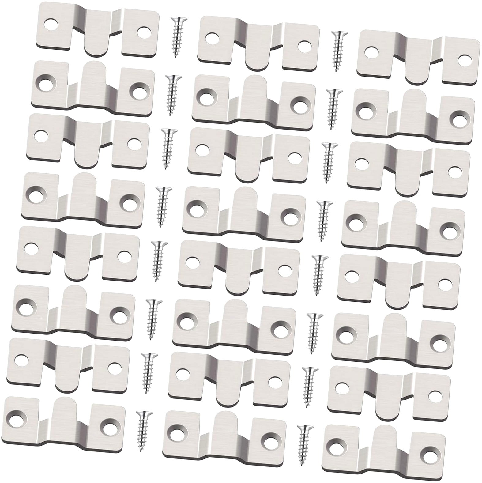 SKYSONIC 24 Pack Flush Mount Brackets 1.7in 0.75in Steel Interlock ...