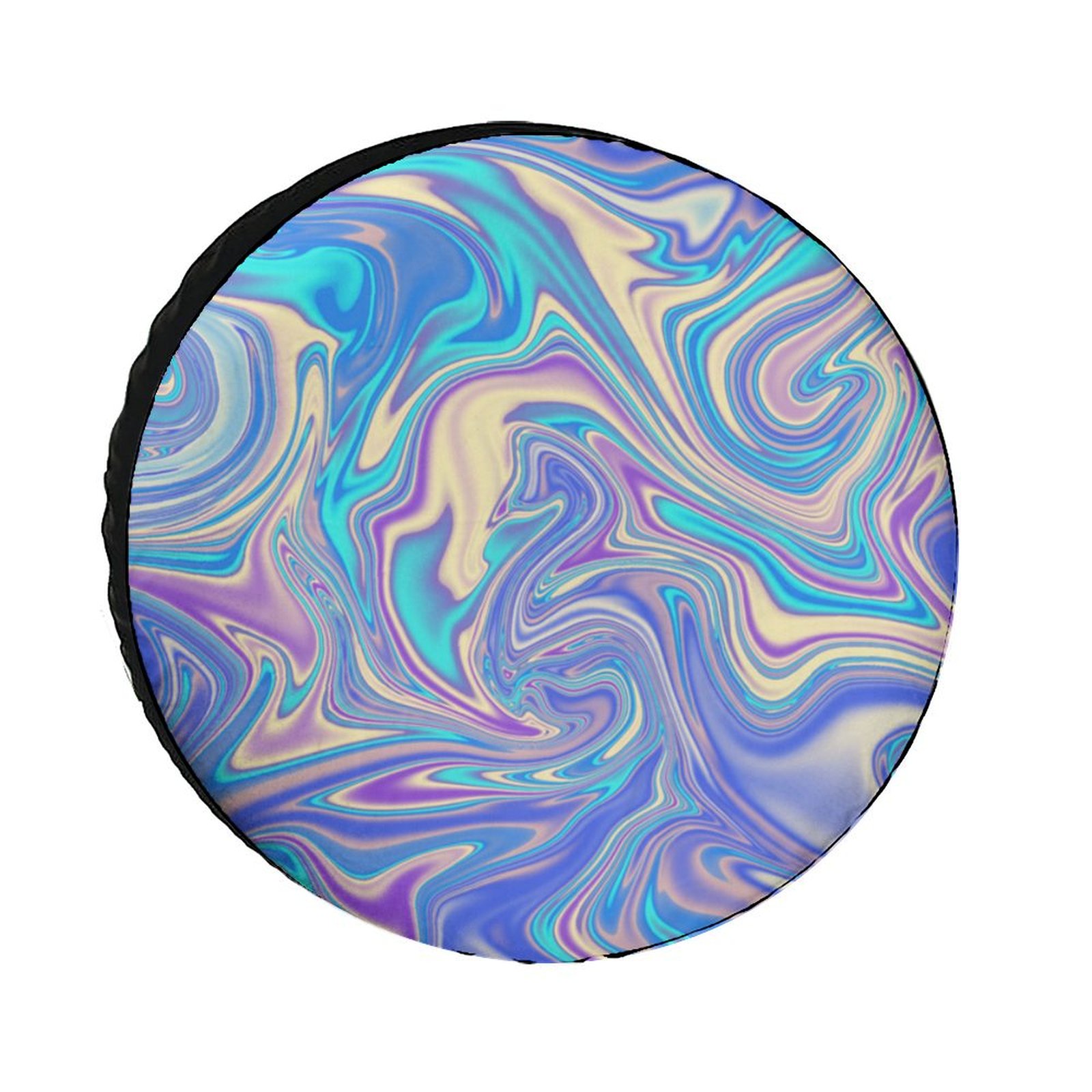 SKYSONIC 28 Inch Oxford Cloth Spare Wheel Tire Covers, Liquid Wave Lava Nougat Camping Spare ...