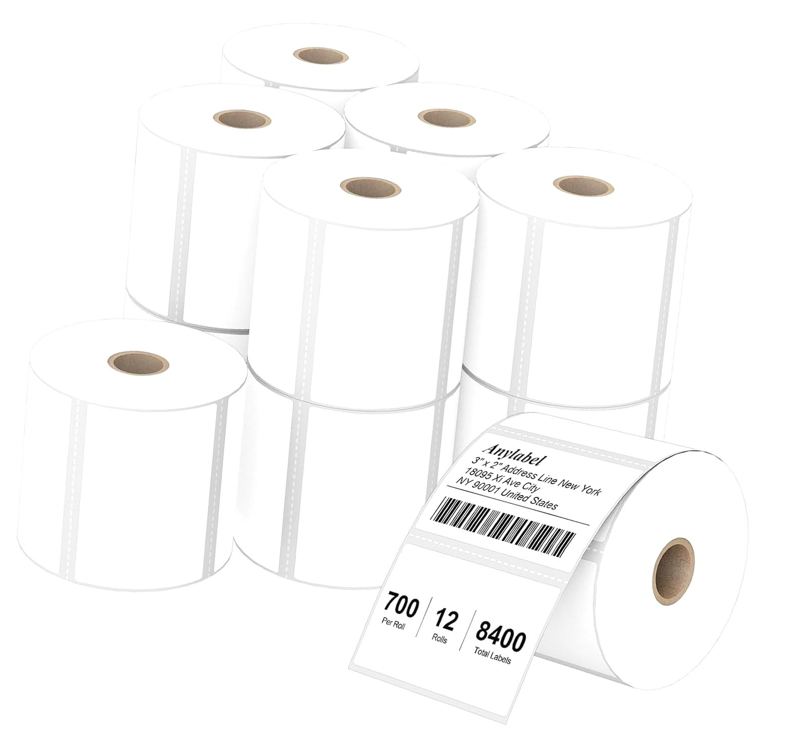 SKYSONIC 3" 2" Thermal Labels for Barcodes Postage Address Shipping ...