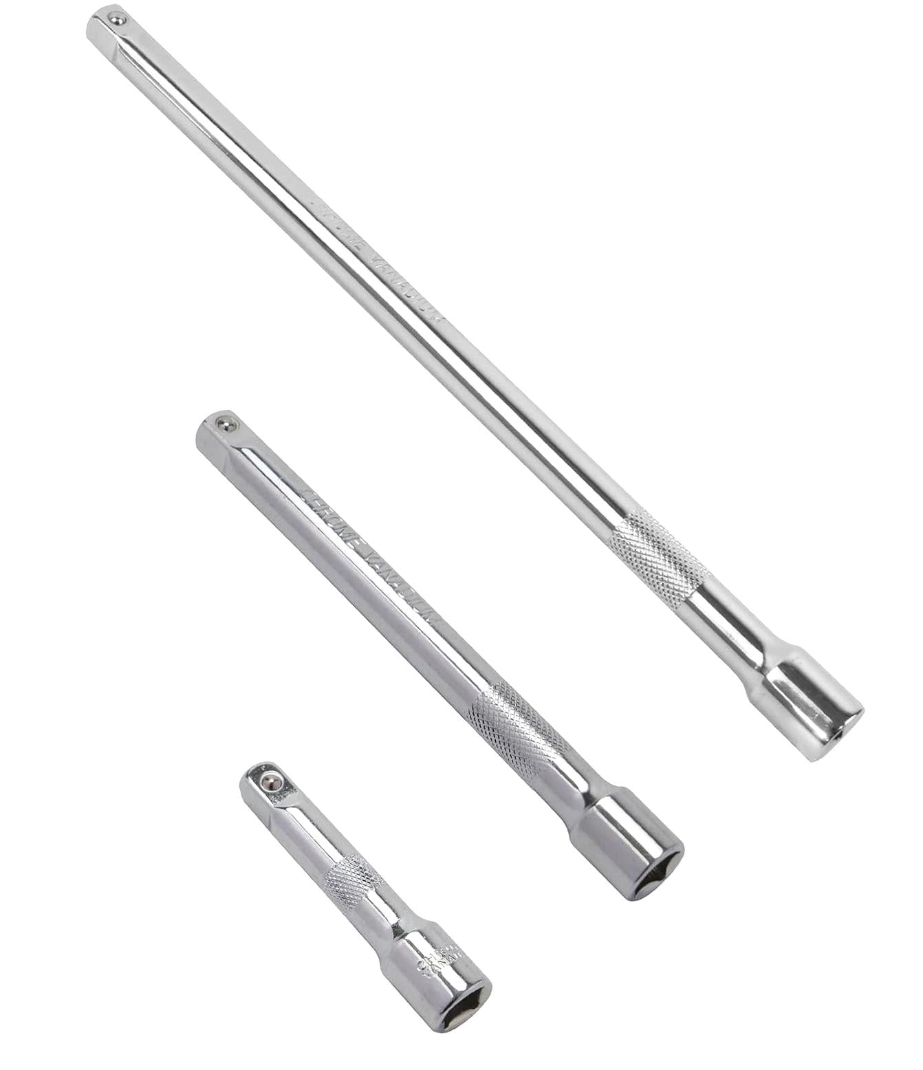 SKYSONIC 3-Piece 1/4 Inch Drive Socket Extension Collection, Featuring ...