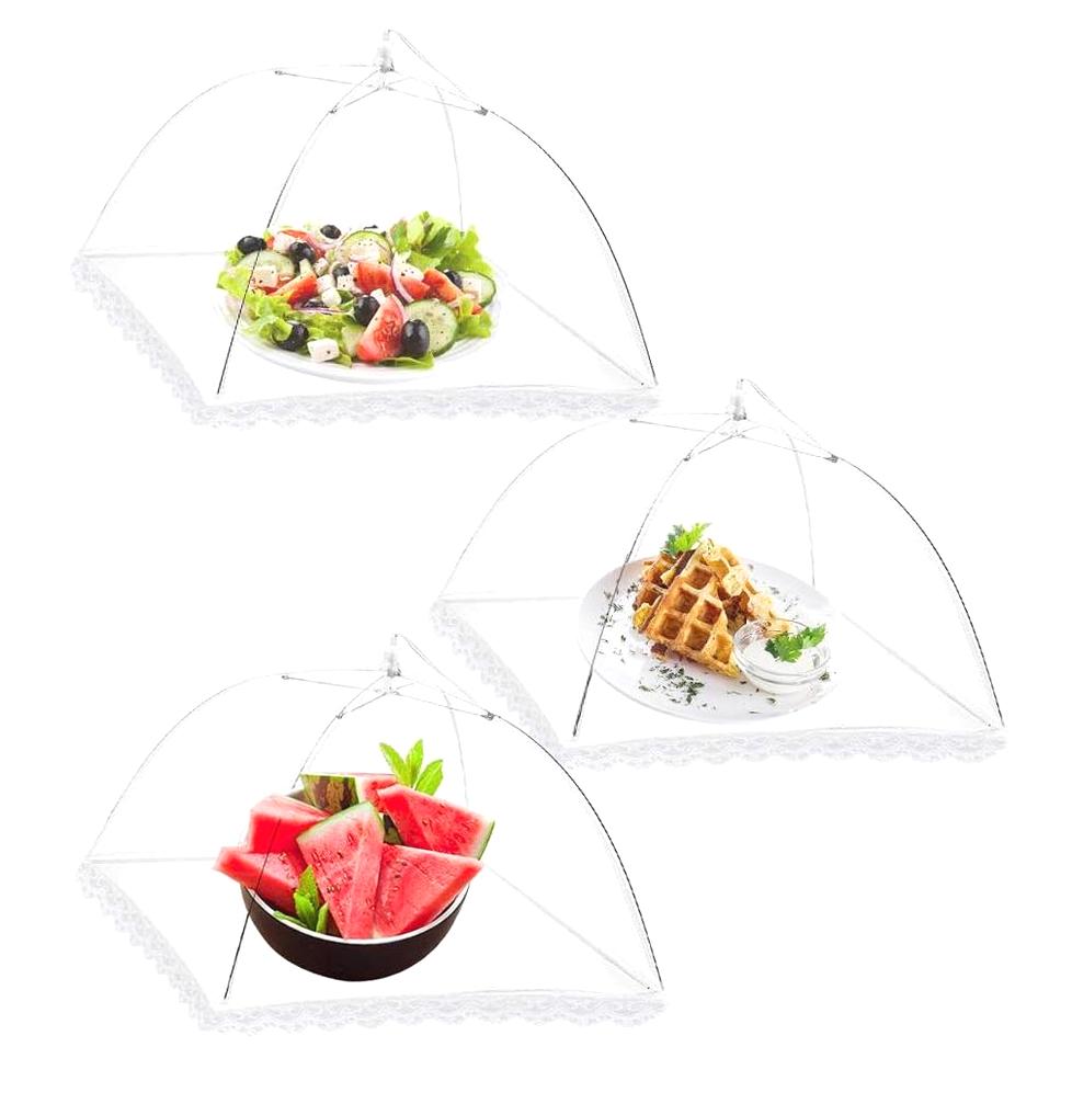 SKYSONIC 3-Piece Food Protectors 12-Inch - Elevated Encrypted Mesh ...