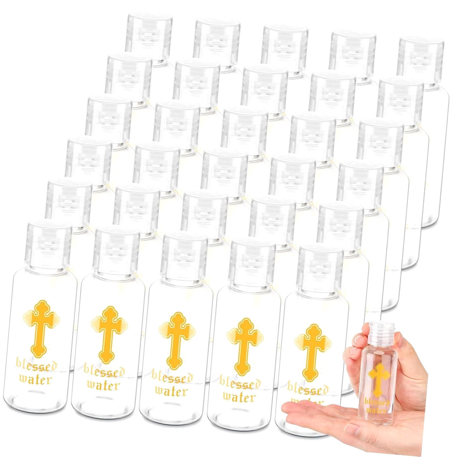 SKYSONIC 30 Pieces Holy Baptism Party Favor Clear Holy Water Empty ...