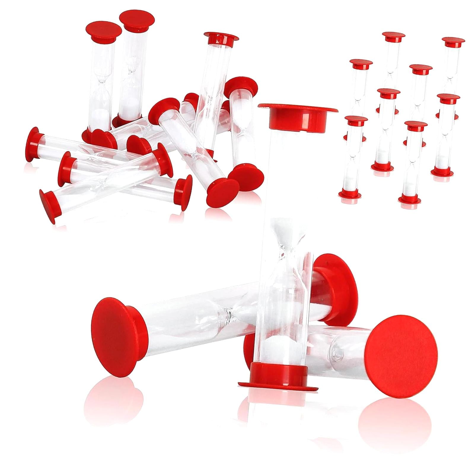 SKYSONIC 30 Second Sand Timer Hourglass Sandglass Clock Countdown Bulk Toy Set Timers for Games ...