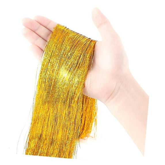 SKYSONIC 3000pcs Christmas Icicle Tinsel, 18in Foil Fringe Tinsel Icicle Christmas Tree Tinsel ...