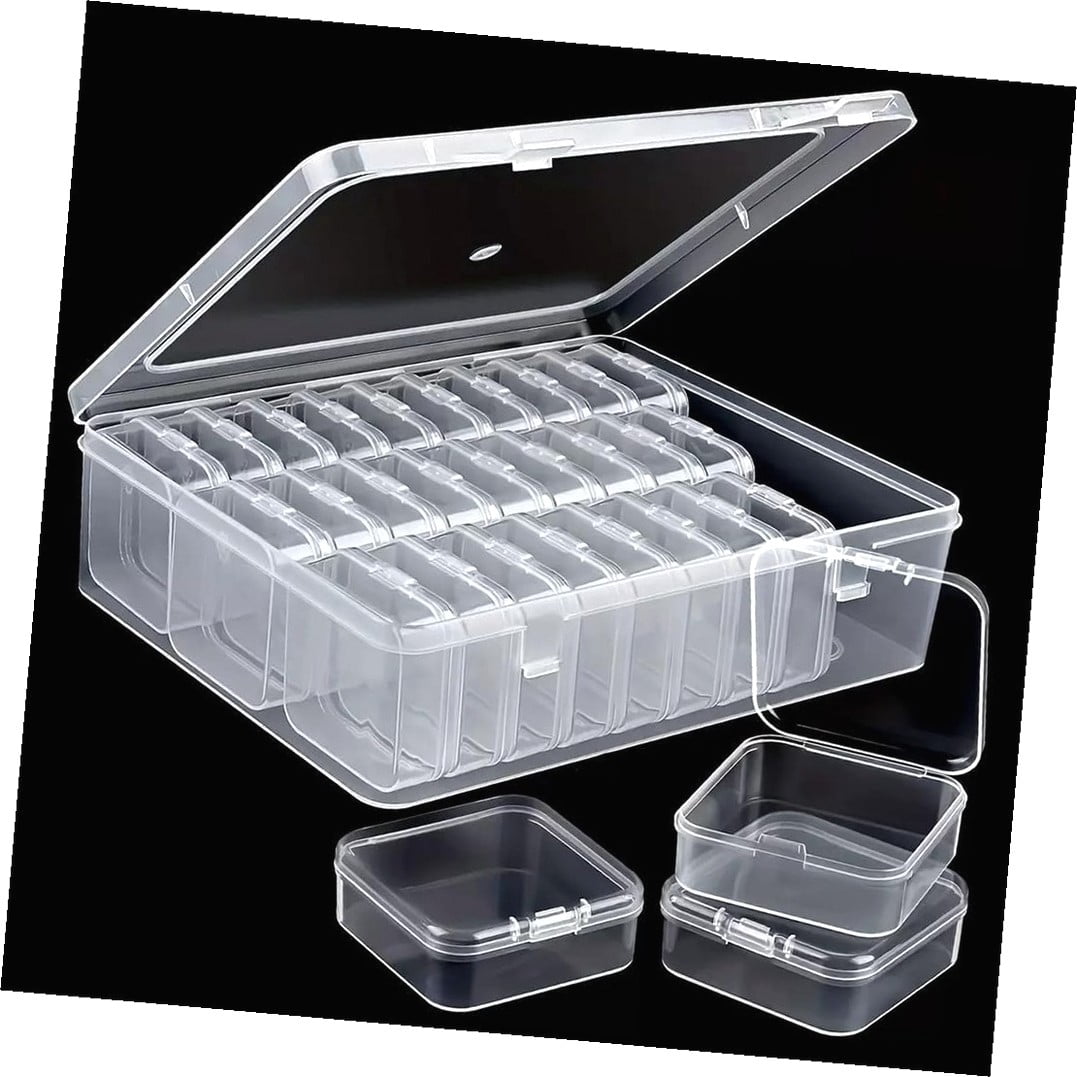 SKYSONIC 30Pcs Bead Organizer Box, Clear Plastic Cases for Beads and ...
