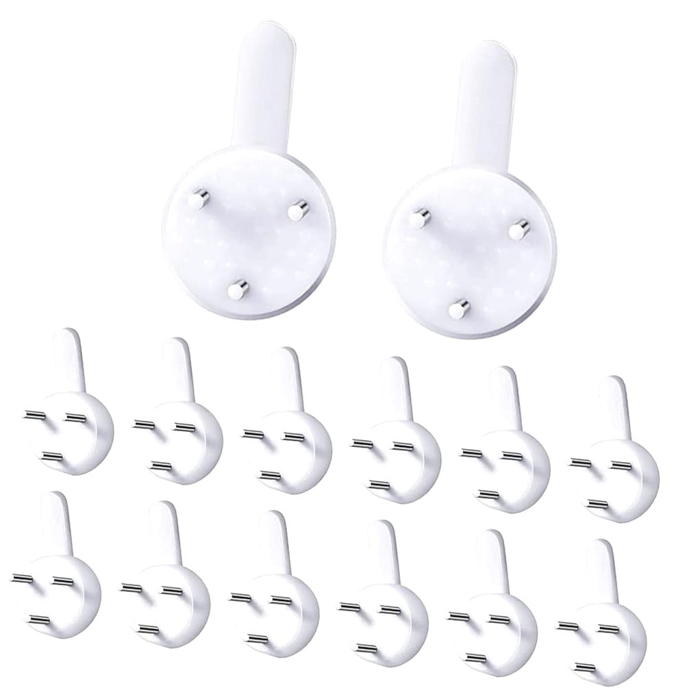 SKYSONIC 36 Pcs Plastic Non-Trace Wall Picture Hangers, Concrete Nail ...