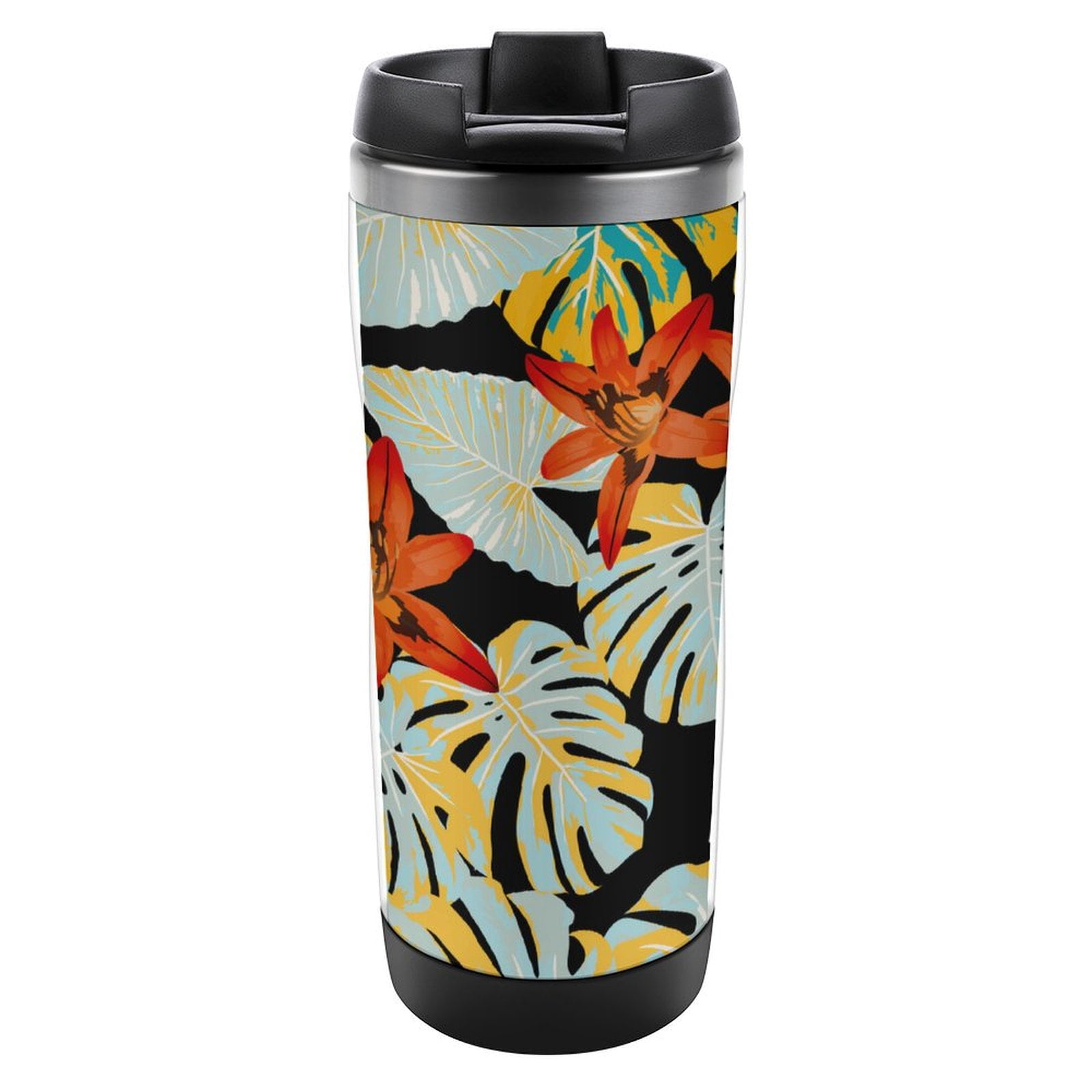 SKYSONIC 380 ML Stainless Steel Vacuum Insulated Tumbler, Flowers ...