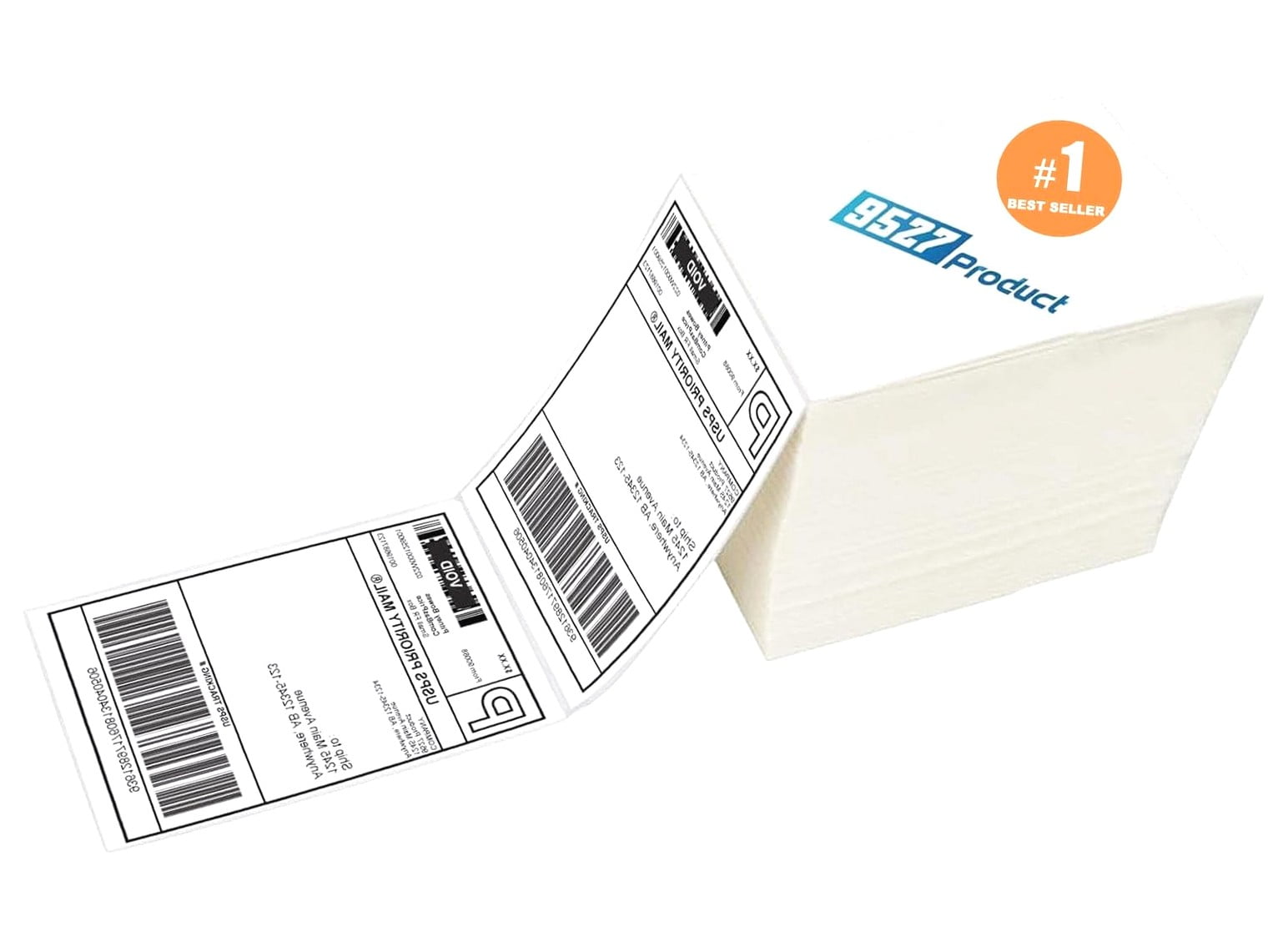 SKYSONIC 4 6 Thermal Labels Pack of 100 Fanfold Labels for Thermal ...