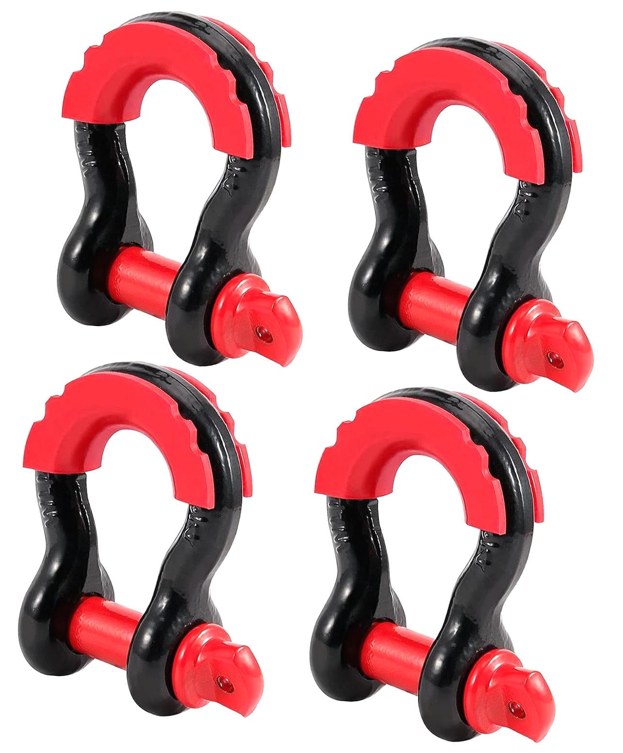 SKYSONIC 4 Pack 3/4 Inch D Shackle, D Towing Shackle with 7/8 Pin ...