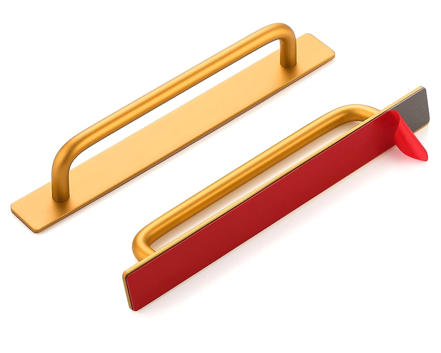 SKYSONIC 4 Pack Adhesive Handles Self-Stick Cabinet Handles 8.35 Inches ...
