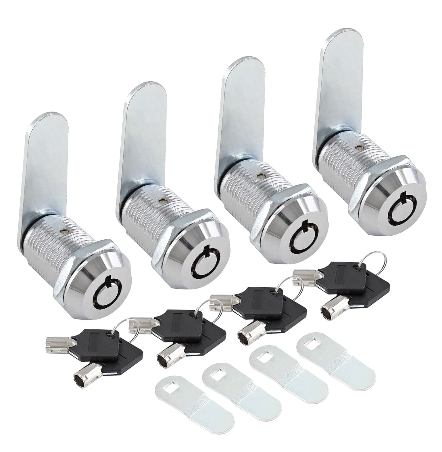 SKYSONIC 4 Pack Tubular Cam Locks Keyed Alike, Mechanisms, 1 Inch ...