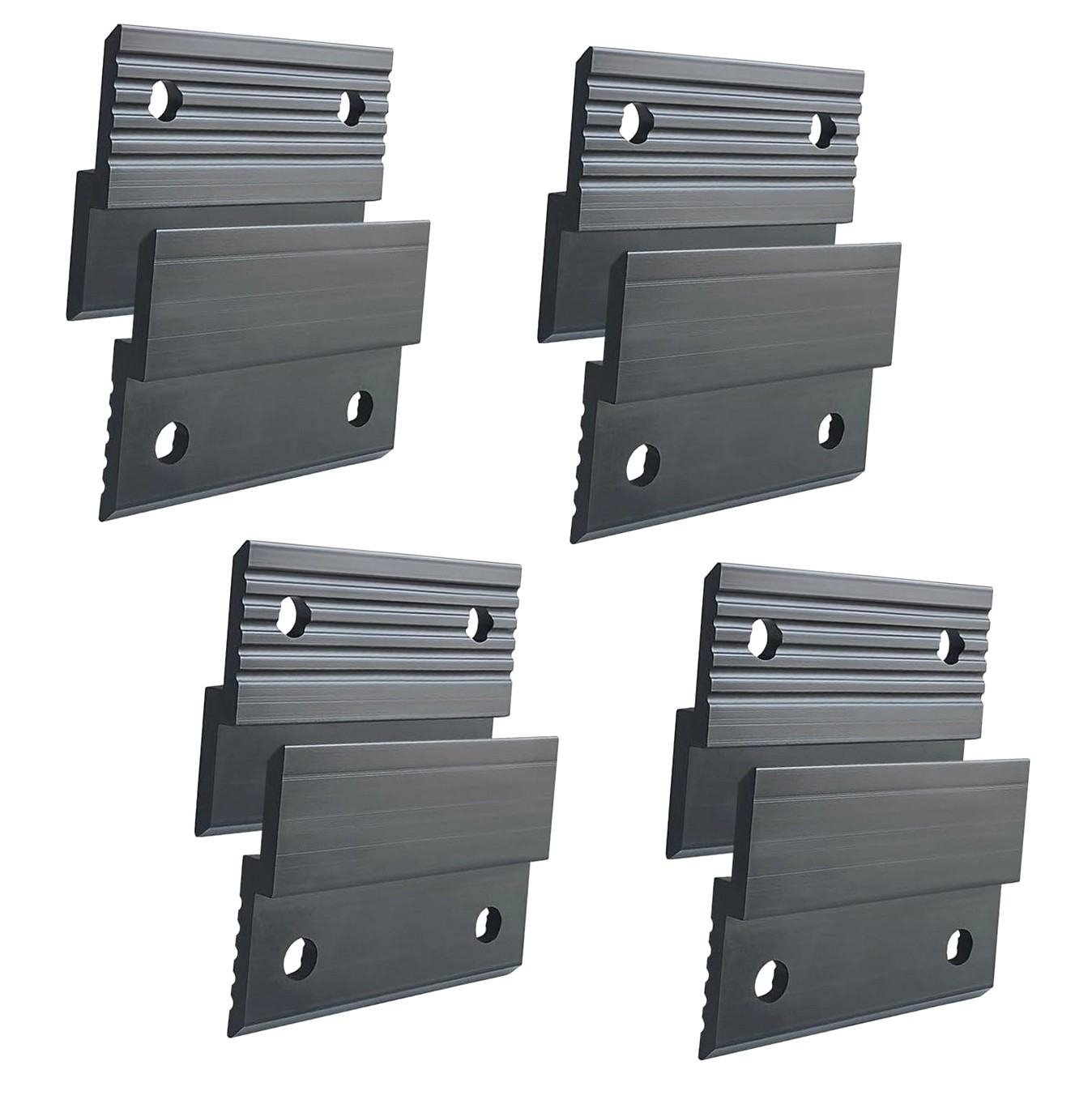 SKYSONIC 4 Pairs French Cleat Hanger, 2'' French Cleat Hanger Aluminum ...