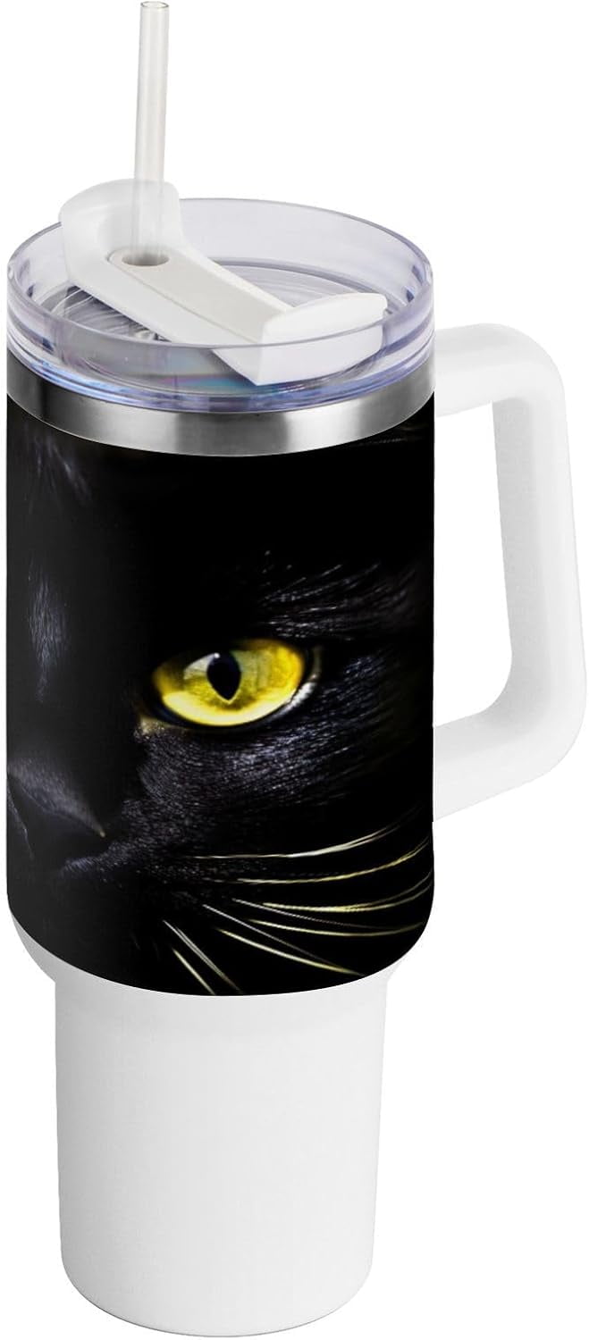 Skysonic 40oz Tumbler With Handle And Straw Lid Double Stainless Steel