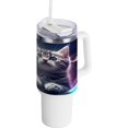 Skysonic 40oz Tumbler With Handle And Straw Lid Double Stainless Steel