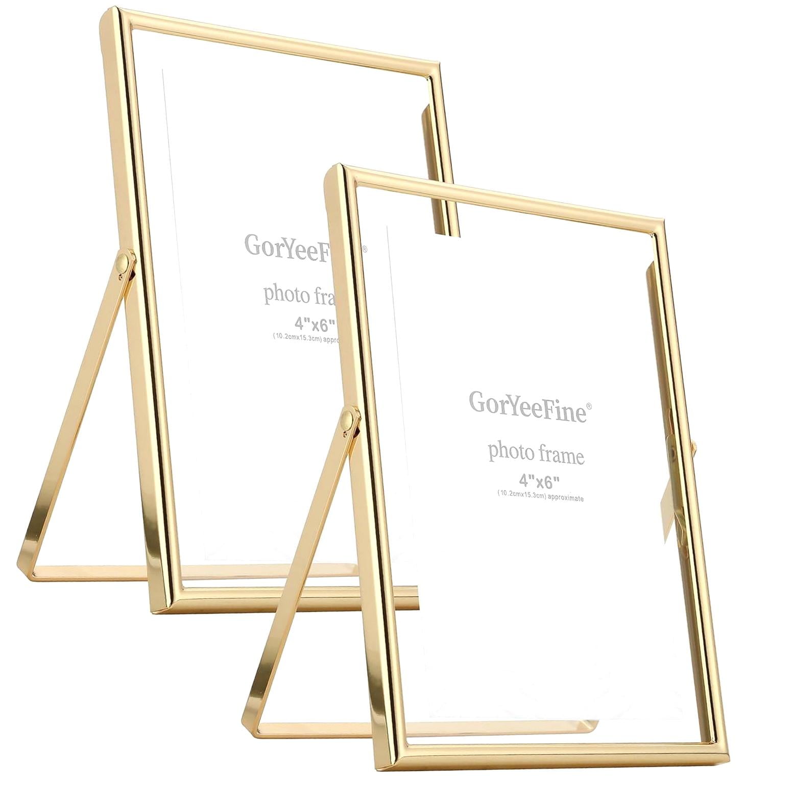 SKYSONIC 4x6" Floating Frame 2-Pack for Pictures 2x3'', 3.5x5 ...