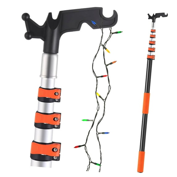 SKYSONIC 5-24ft Long Telescopic Extension Pole with Utility , Ladder ...